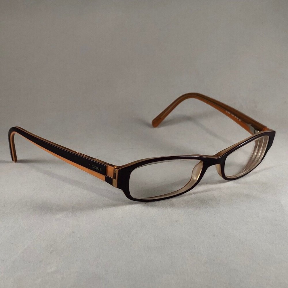 Vogue Vo 2436 1360 Eyeglass Frames Brown Orange Gloss… - Gem
